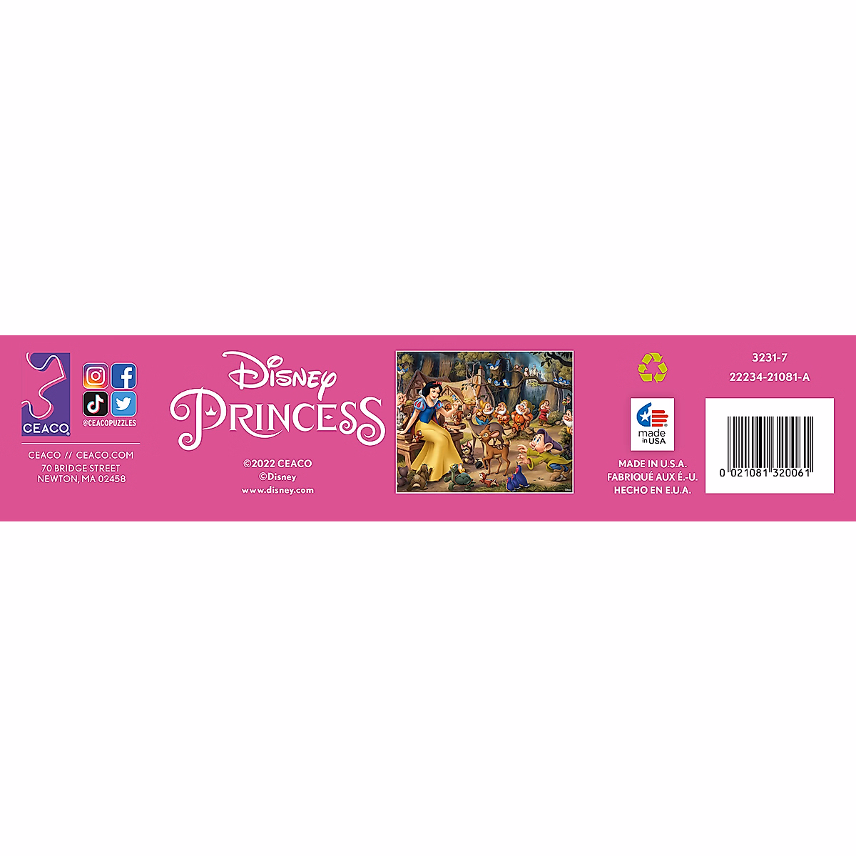 Ceaco - Disney Princess - Snow White's Delight - 1000 Oversized Piece Jigsaw Puzzle