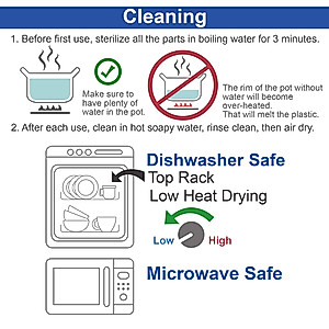 Maymom Dome Caps for Lansino Wide-Mouth Collar Ring, Spectra Wide-Mouth Collar Ring, Pigeon Wide-Mouth Collar Ring. Replace Lansino Bottle Cap, Compatible with Lansinoh Bottle Top, Lansino Bottle Lid