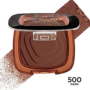 L'Oreal Paris Infallible Up to 24H Fresh Wear Soft Matte Longwear Bronzer. Waterproof, heatproof, Transfer, humidity and sweatproof, Dark, 0.31 oz