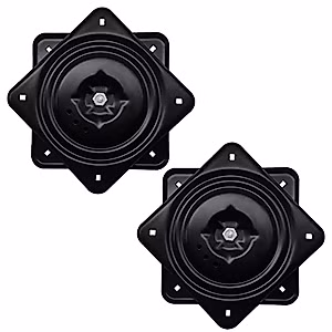 Frassie 2 Pack 10.2" Square Swivel Plate Replacement, Ball Bearing Swivel Square Turntable for Recliner Chair or Furniture