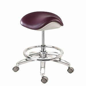 DOC.ROYAL Luxury PU Dental Mobile Saddle Chair DRS' Doctor Stool Surgery Height Adjustable