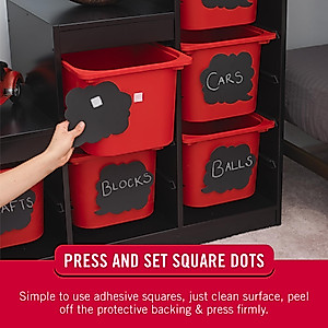 VELCRO Brand Mounting Squares | 200pk, 7/8" White | Adhesive Sticky Back Hook and Loop for Teacher Supplies, Office Organization (30705)