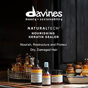 Davines Naturaltech NOURISHING Keratin Sealer, No Rinse Softening And Protection to Strengthen And Defend Against Split Ends, 3.38 Fl. Oz.