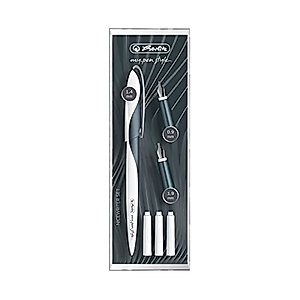 Herlitz My Pen Style Nicewriter Set with Calligraphy Pen - Dark Shale