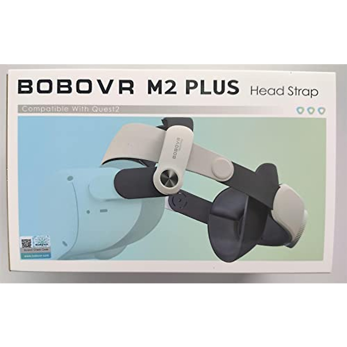 BOBOVR M2 Plus Head Strap,Compatible with Meta Quest 2,Enhanced Comfort and Reduce Facial Stress,VR Accessories（M2 Upgrade）