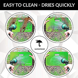 Sleek Garden Premium Thick Kneeling Pads Bath Floor Kneeler for Baby, Knee Pad Cushion for Pool | Thickest, Most Comfortable Foam Mat Kneeler for Yoga & Exercise,Waterproof (12.5"x17.8"x2, Green)