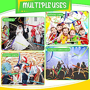 100 Pieces Mix Color Ribbon Sticks Wedding Party Streamers Fairy Wand Chromatic Silk Ribbon and Bell Wands Multicolor Hand Held Ribbons for Dance Wedding Party Celebration Holiday Activities