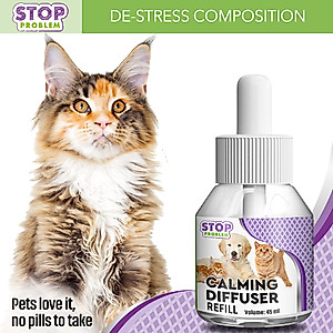 Beloved Pets Pheromone Calming Diffuser Refill 2 Pack for Cats with Long-Lasting Relax Effect - Enhanced Formula of Anxiety Relief - Stress Prevention for Pets (Diffuser not Included)