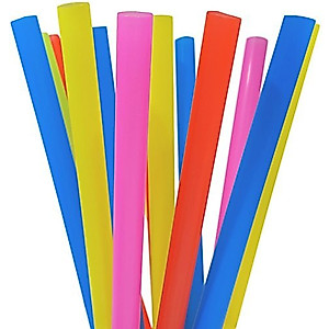 Extra Large Milkshake Straws 1/2 Inch Wide 8 1/2 Inch Long (50)