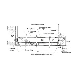 Acudor FB-5060 Non-Insulated Fire Rated Access Door 16 x 16, White