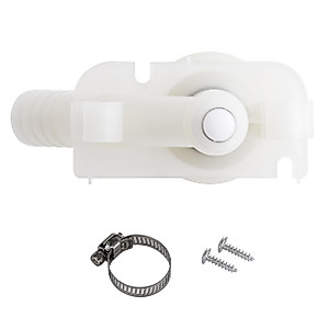 Halotronics Upgraded RV Water Valve Replacement Kit for Pedal-Flush Toilets - Compatible with Sealand Dometic 300, 301, 310, 311, 320, 321 (385311641) - Hardware Included - 2024 Model