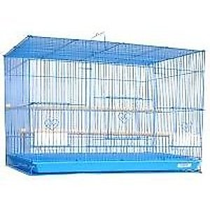 Aviary Breeding Bird Finch Parakeet Finch Flight Cage 24" x 16" x 16" Blue
