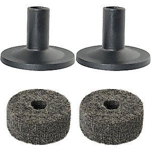 MEETOOT 10 Sets Cymbal Stand Felt Washer Gray Drum Cymbal Stand Sleeves Drumset Kit Accessories