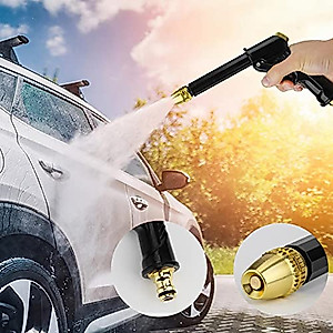 High Pressure Power Washer-high Pressure Cleaning Tool,gutter Patio Car Pet Window Cleaning Tool,flexible Water Hose Universal Nozzle,suitable for Most Standard Garden Hoses( On-ly Water Gun)