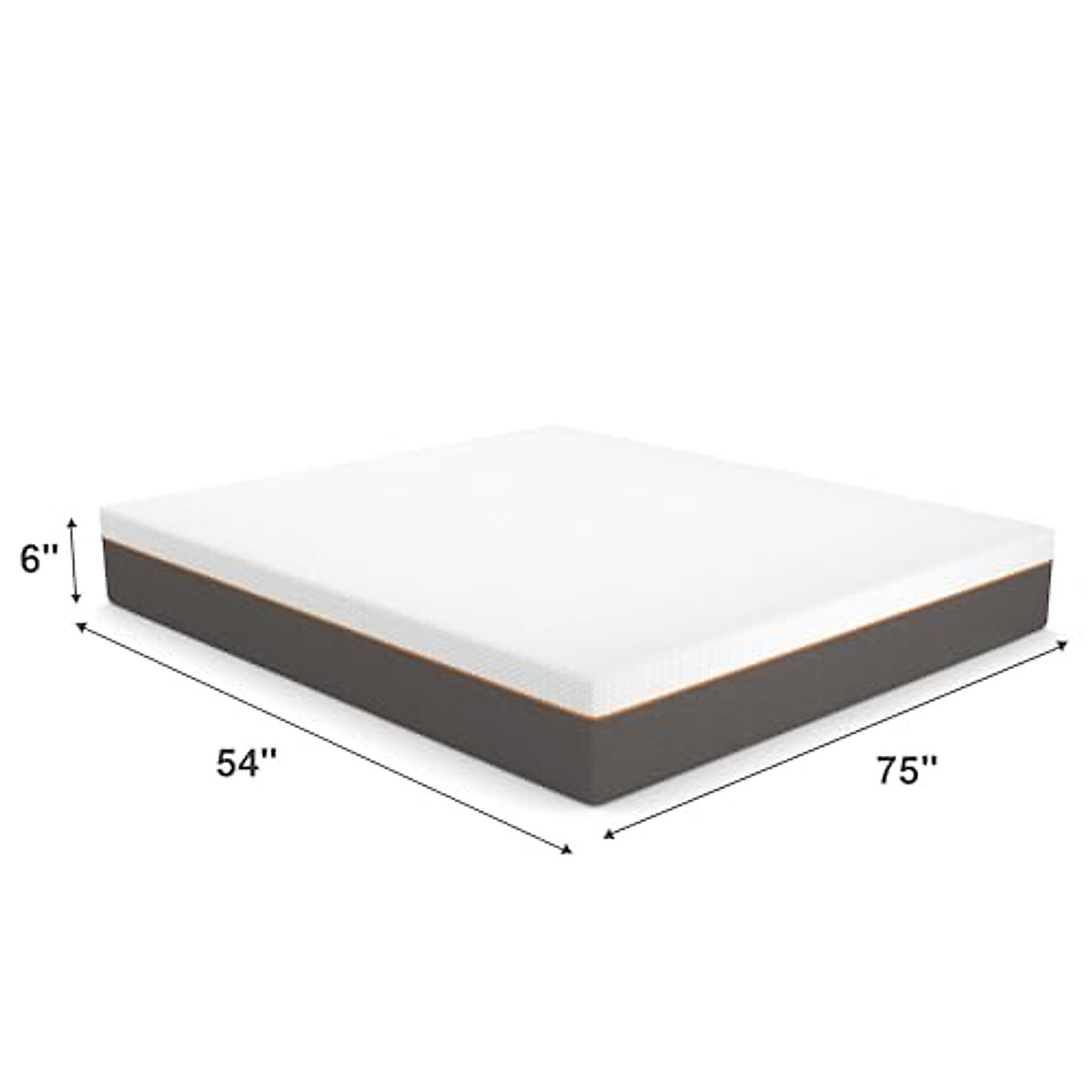OYT Full Size Mattress, 6" Inch Gel Memory Foam Full Bed Mattress in a Box with CertiPUR-US Certified Foam for Sleep Supportive & Pressure Relief,Cloud-Like Experience