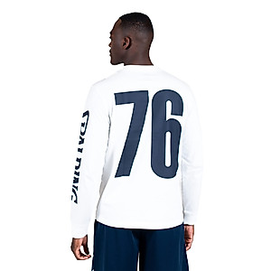 Spalding Men's Tshirt 1876 Branded Longsleeve Cotton Tee White