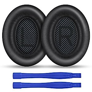 Ainiv Professional Ear Pads Cushions Replacement - 1 Pair Earpads Compatible with Bose QuietComfort 15 QC15 QC25 QC2 QC35, Softer Leather, Noise Isolation Foam