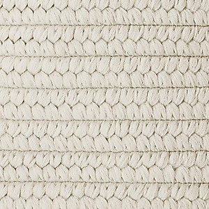 Simply Home Solid Braided Basket, 18"x18"x12", White