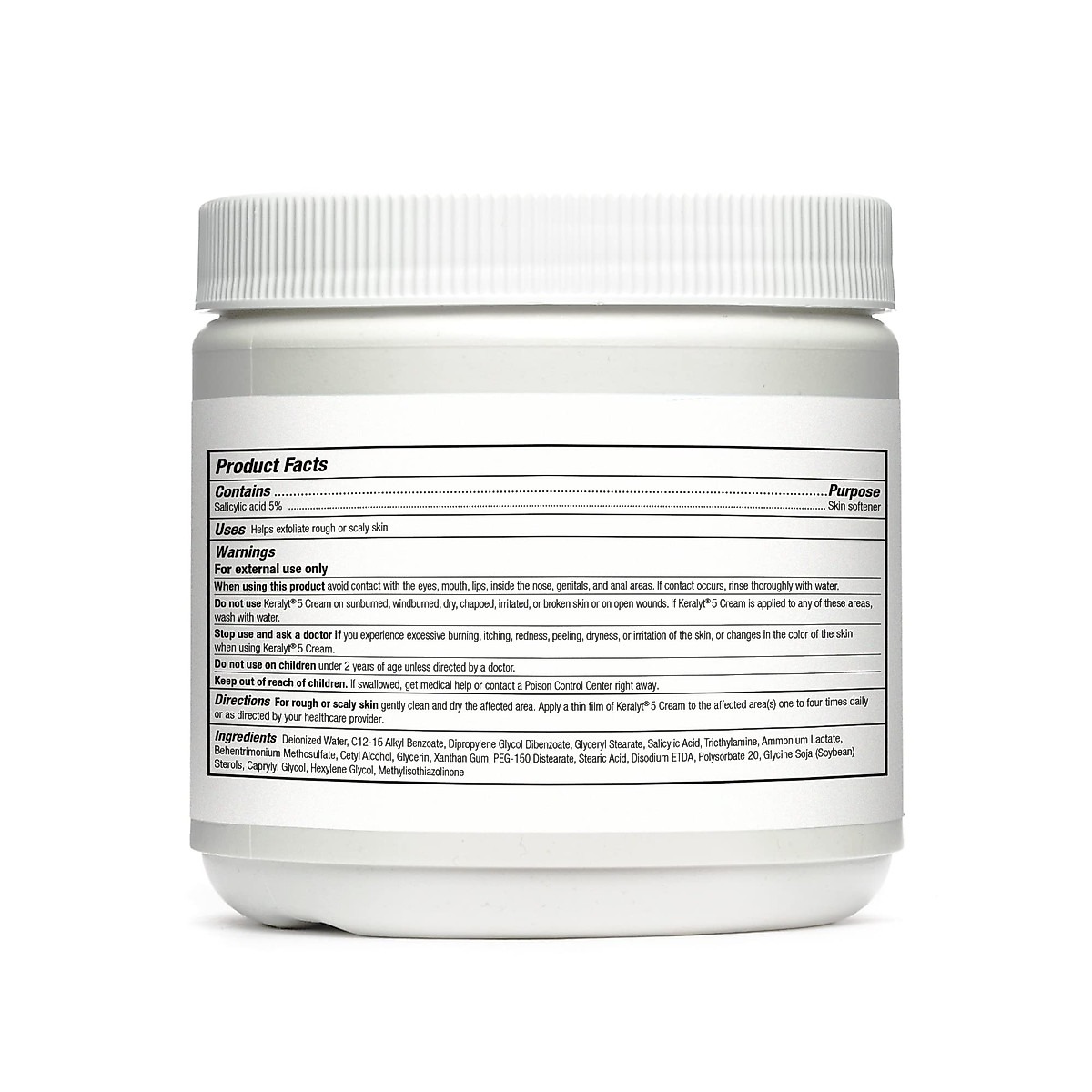 Keralyt 5 Psoriasis Cream - Full Body 5% Salicylic Acid Exfoliating Skin Lotion - Promotes Relief from Itchy, Redness, Dryness, Roughness, and Flakey Skin