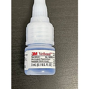 3M Vetbond Tissue Adhesive, 3ml Bottles w/MSDS (2 Bottles)