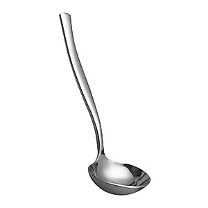 Vababa 4-Piece Stainless Steel Gravy Soup Spoon, Small Soup Ladle Set