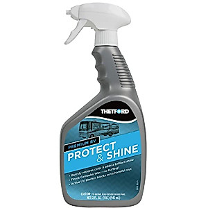 Thetford Premium RV Protect & Shine - Spray Carnauba Wax Treatment for RVs - Cars - Boats - Motorcycles - 32 oz 32755