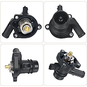 Upgraded 55565336 902-808 Engine Coolant Thermostat Housing Assembly Fit for 2011-2019 Che-vy Cru-ze Sonic Trax Limited 1.4 L Replaces 55593034 55579010 by Sikawai