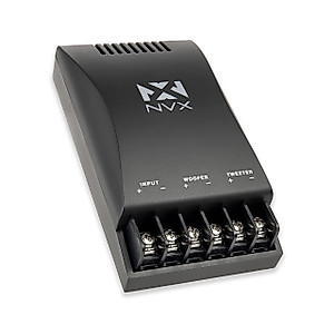 NVX® VSP65KIT 6.5" Premium Car Speakers, 750W Max, 250W RMS, 2-Way 6-1/2 inch Component System w/ 1" Silk Dome Tweeters & Passive X-Overs, Easy to Install in Cars/Trucks/Doors (Pair)