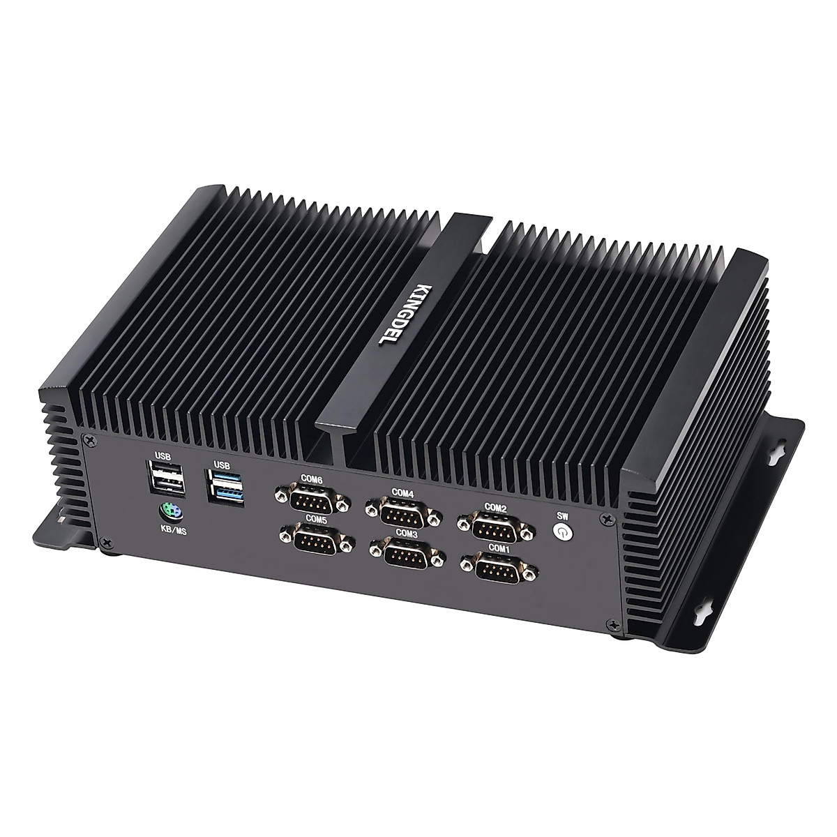 KINGDEL NC9000 Mini Gaming PC Core i7-10750H 8 Cores 16MB Cache Max 5.00GHz CPU, 32GB DDR4 RAM 1TB SSD 3xHD 6xCOM 8xUSB Support WOL PXE Restore AC Power Loss