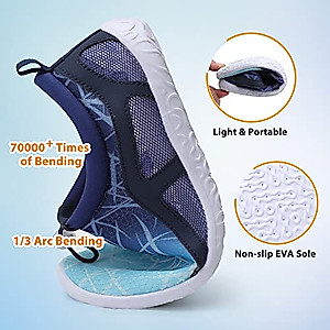 LeIsfIt Mens Womens Water Shoes Quick-Dry Beach Shoes Slip-on Aqua Socks for Hiking Swim Pool River Yoga