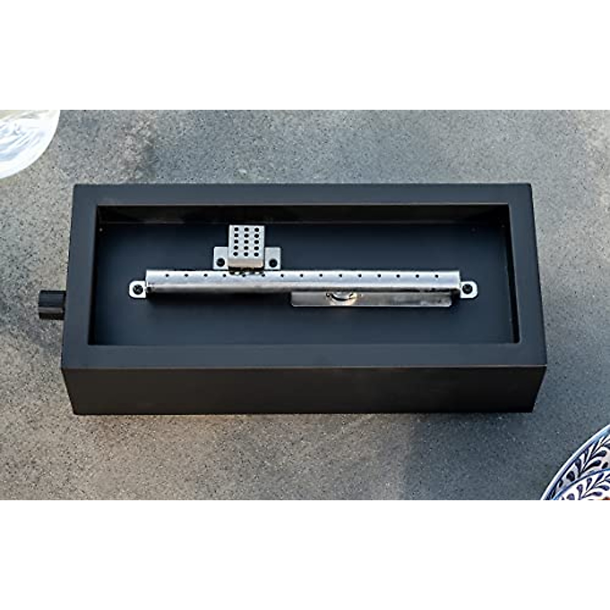 Bond Manufacturing 52148 Sara 15,000 BTU 14" Umbrella Hole Tabletop Firebowl, Black