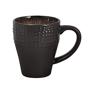 Pfaltzgraff Cambria 16-Piece Stoneware Dinnerware Set, Service for 4, Dark Brown