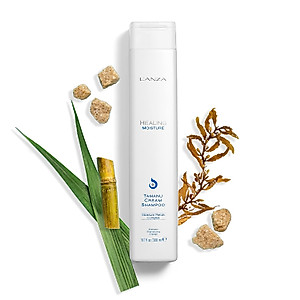 L'ANZA Healing Moisture Tamanu Cream Shampoo, Cleans, Moisturises and Refreshes Dry and Coarse Hair, Rich with Tahitian Tamanu Nut Oil, Sulfate-free, Paraben-free, Gluten-free Formula, Kids
