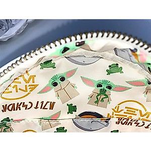 Loungefly Disney Star Wars Grogu Baby Yoda Cosplay Canteen Crossbody Satchel Handbag Purse