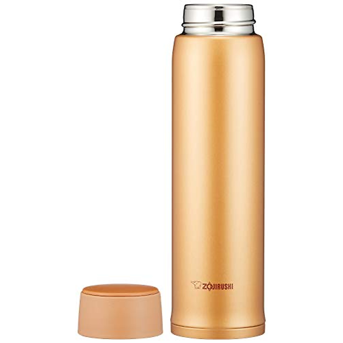 Zojirushi SM-NA60-DM Water Bottle, Stainless Steel Mug, Direct Drinking, Lightweight, Cold and Heat Retention, 20.3 fl oz (600 ml), Honey Gold