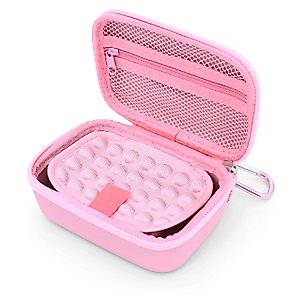 CASEMATIX Retro Handheld Game Console Case Compatible with HigoKids QS4 Portable Retro Video Game Player, Mademax RS-1 Gaming Console, E-MODS Arcade Pocket Player and More Up to 4.75", Pink Case Only