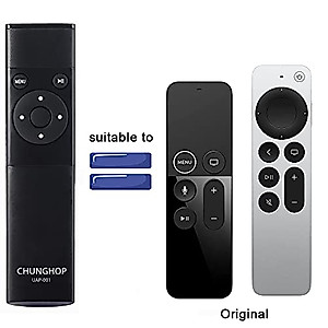 New Infrared Remote Control MC377LL/A for Apple 2/3 TV Box A1294 A1156, for Apple 2021 TV4 4K, for Apple 4th TV HD, A1962 A1842/MQD22/MP7P2 A1469 A1427/MD199 A1378/MC572 MM4T2AM/A A1625/MGY52/MLNC2