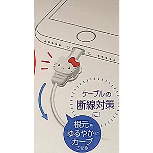 Friend Sanrio Hello Kitty Cable Protector Cell Phones Accessories 2pcs Set for iPhone (Lightning Cable)