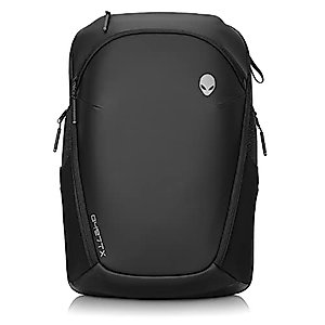 Alienware 17-inch Laptop Horizon Travel Backpack, Weather Resistant, Shockproof, Anti-Scratch Interior Design, TSA-Friendly for Travel, Work, Leisure for Men and Women - Galaxy Weave Black