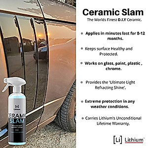 Ceramic Slam- The Best DIY Ceramic Coating Available, Super Long Lasting Paint Protection, Easy to Apply, Stackable for an Ultra Deep Hydrophobic Shine.