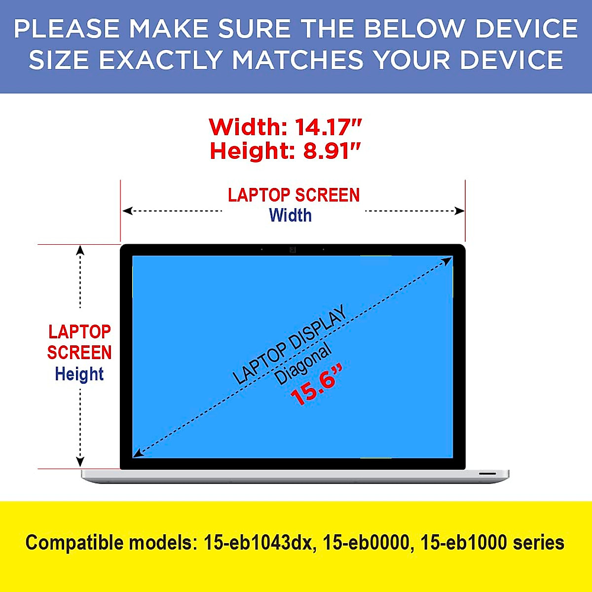 Artemis Shields Matte Anti Glare Screen Protector for HP Spectre x360 Convertible Compatible only with 15-eb1043dx, 15-eb0000, 15-eb1000 series 15.6 inch Laptop [2 PACK]