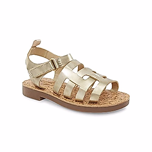 OshKosh B'Gosh Girls Raquel Sandal, Gold, 6 Toddler