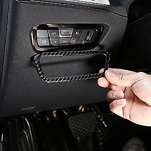 for Toyota GR Supra A90 2019-2022 Real Carbon Fiber?Soft Carbon Fiber?Car Headlight Switch Button Cover Sticker Car Accessories