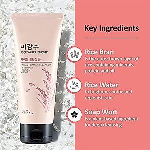 THEFACESHOP Rice Water Bright Foam Cleanser 150ml