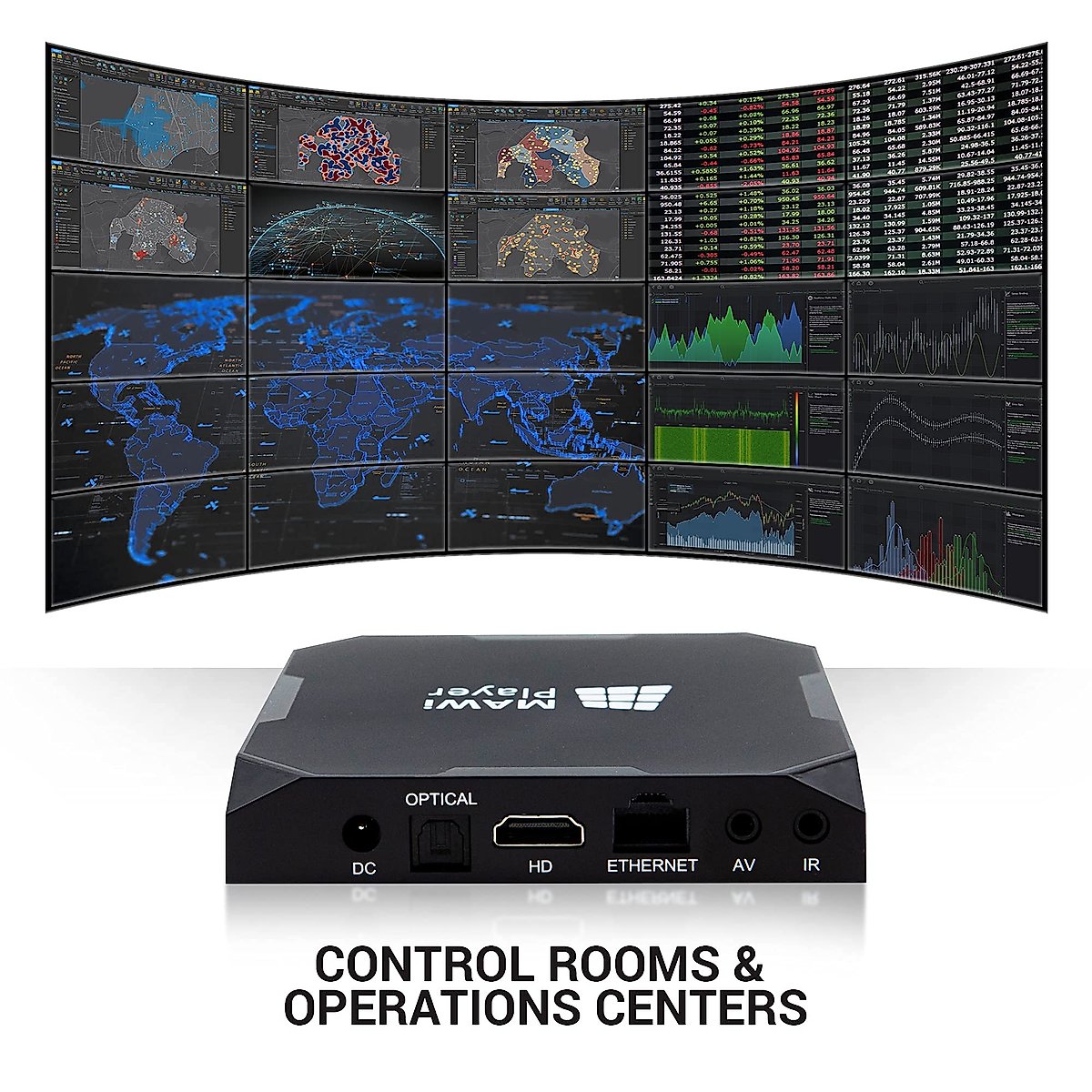 MAWi 4K Digital Signage Player Bundle by Monitors AnyWhere – Video Wall solution with Android-based AV- over-IP connectivity software