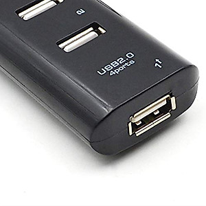 Lysee Data Cables - 2019 Mini USB 2.0 Hi-Speed 4-Port Splitter Hub Adapter for PC Computer