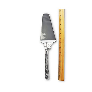 Arthur Court Sand-Cast Aluminum Handle, Extra Large Pizza Pie Server, Olive Pattern 14 inch Long