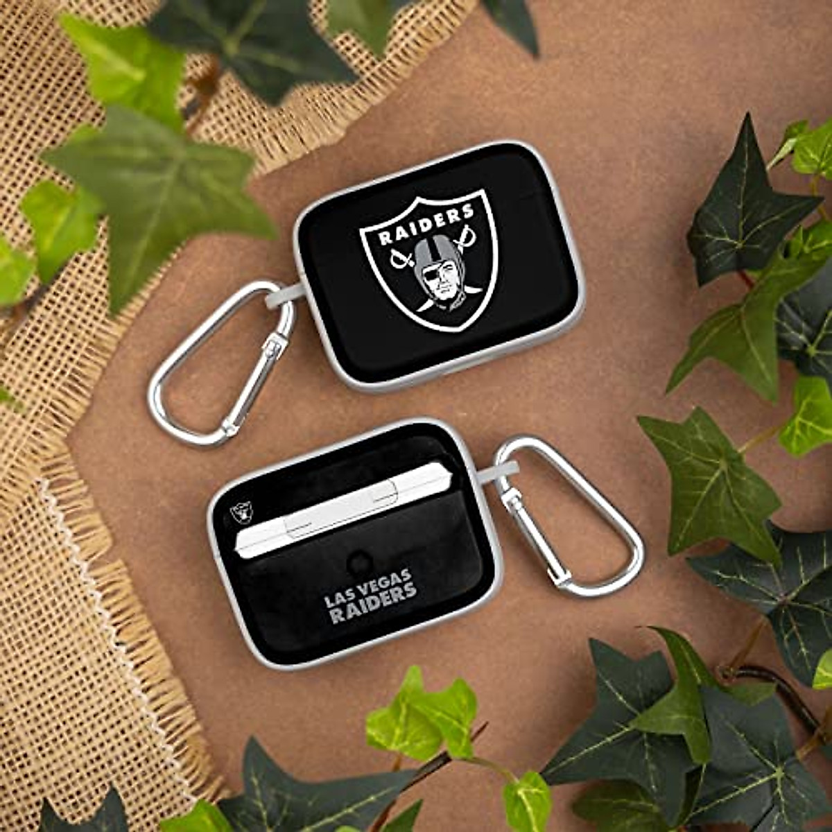GAME TIME Las Vegas Raiders HDX Case Cover Compatible with Apple AirPods Pro 1 & 2 (Classic)