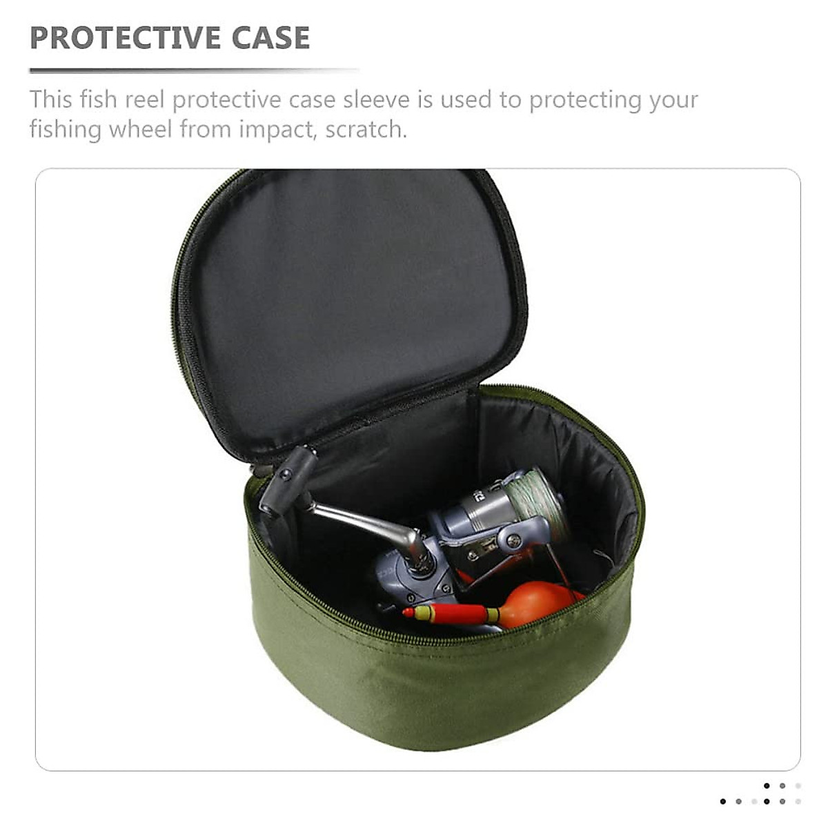 BESPORTBLE Reel Storage Pouch Fishing Bag Organizer Outdoor Pearl Cotton Fishing Reel Storage