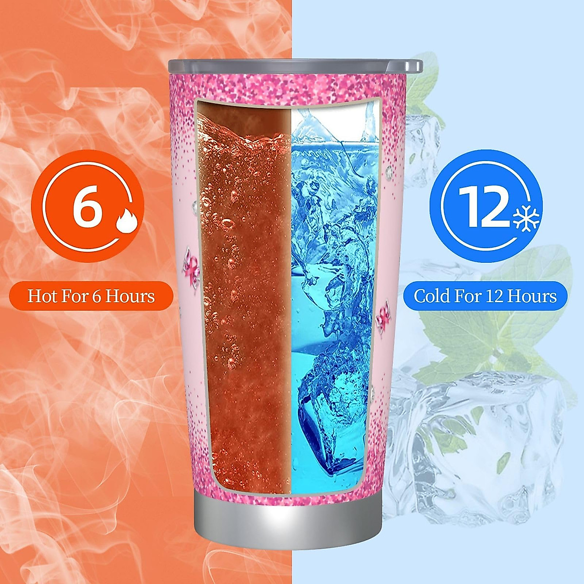 Breast Cancer Gifts for Women, Breast Cancer Gifts Stainless Steel Tumbler 20oz, Breast Cancer Awareness Gifts, Breast Cancer Survivor Gifts for Women, Pink Ribbon Gifts for Breast Cancer Patients